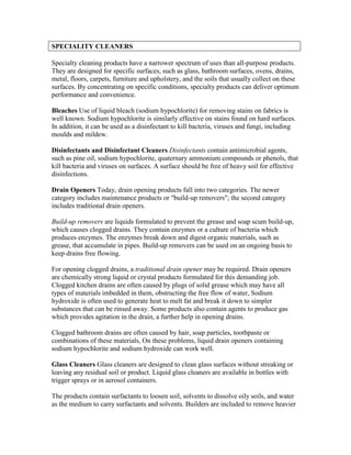 Cleaning agents handouts | DOC