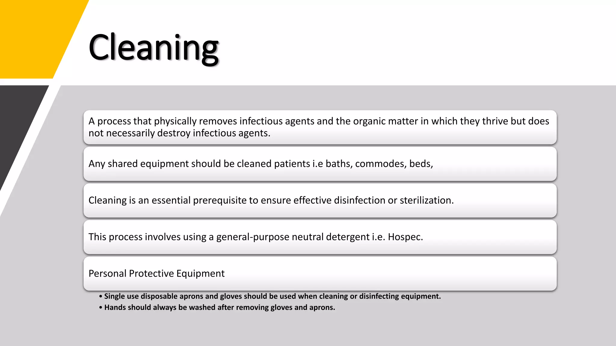 Cleaning and Decontamination in Hospitals.pptx