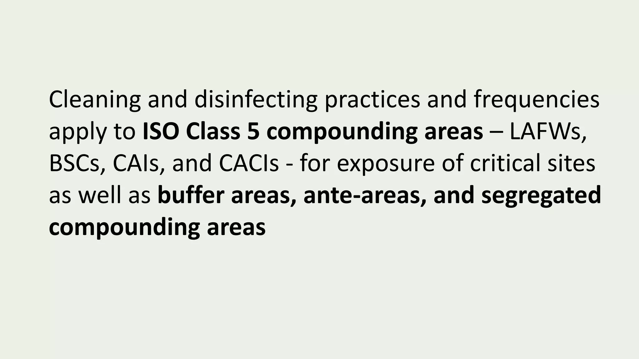 Cleaning and Disinfecting iv Hoods and Rooms | PPTX