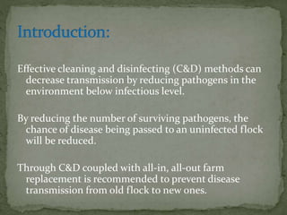 Cleaning and disinfection | PPTX