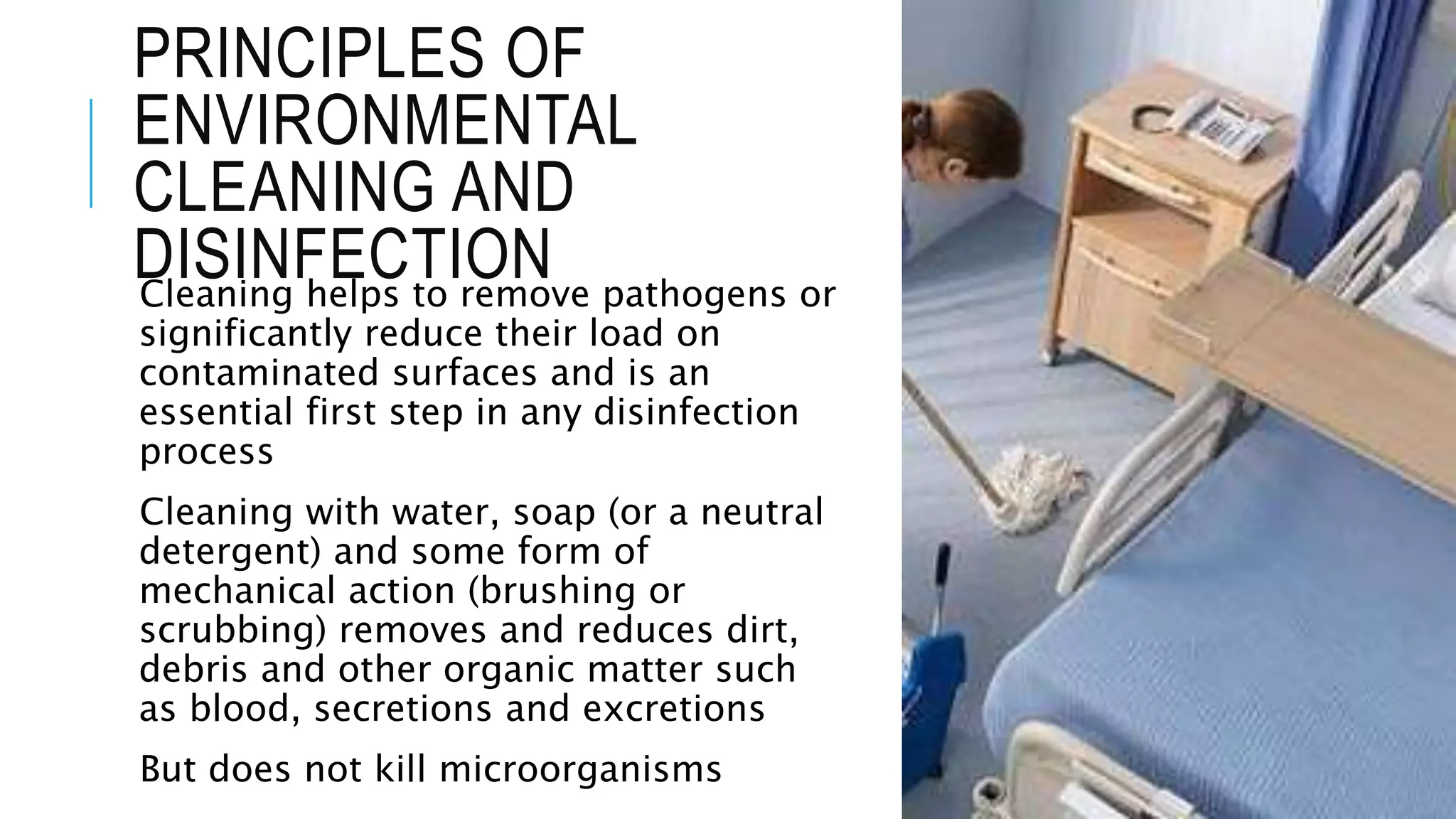 Cleaning and disinfection of environmental surfaces, WHO guideline ...