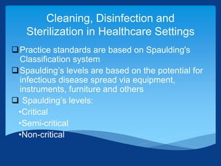 Cleaning and disinfection of hospital | PPTX