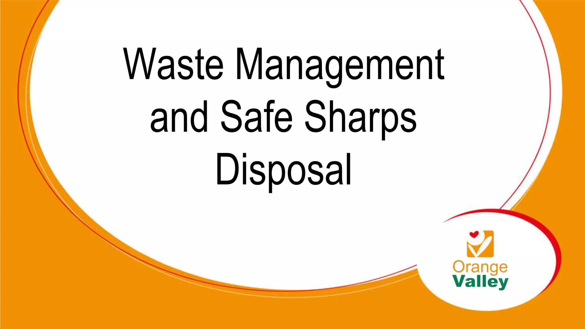 Cleaning and disinfection waste management disposal | PPTX
