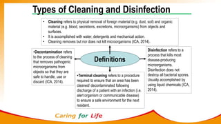 Cleaning and disinfection waste management disposal | PPTX