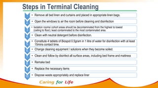 Cleaning and disinfection waste management disposal | PPTX