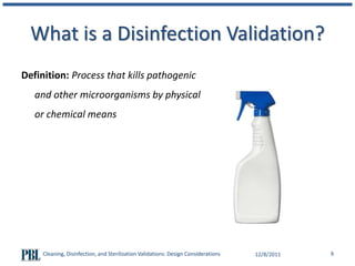 Cleaning, Disinfection, and Sterilization Validations of Reusable Medical Devices | PPTX