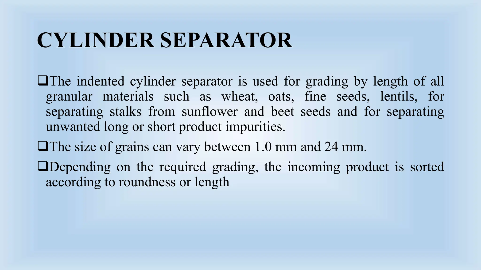 CLEANING AND GRADING POST HARVEST TECHNOLOGY | PPTX