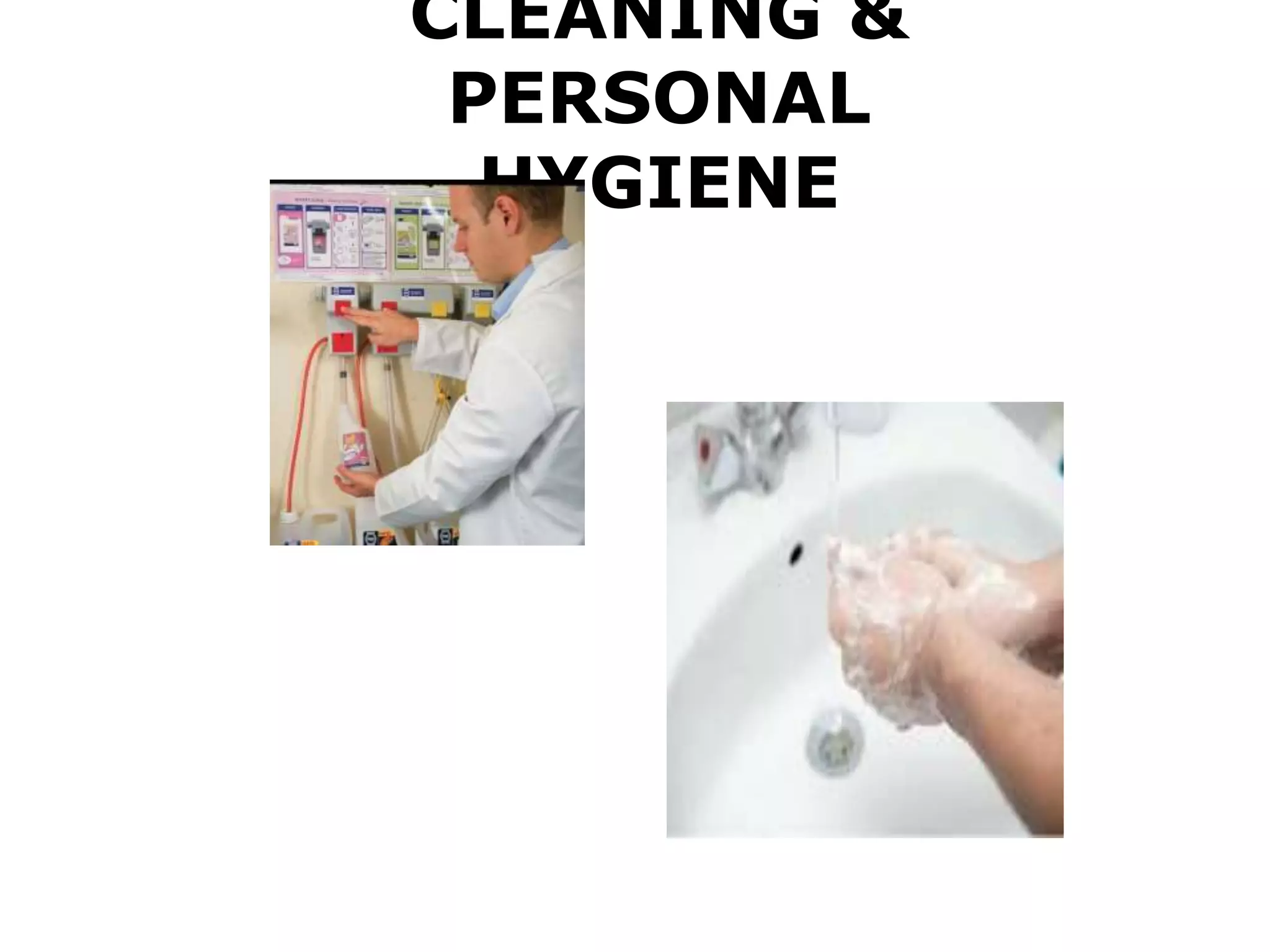 Cleaning and personal hygiene | PPTX