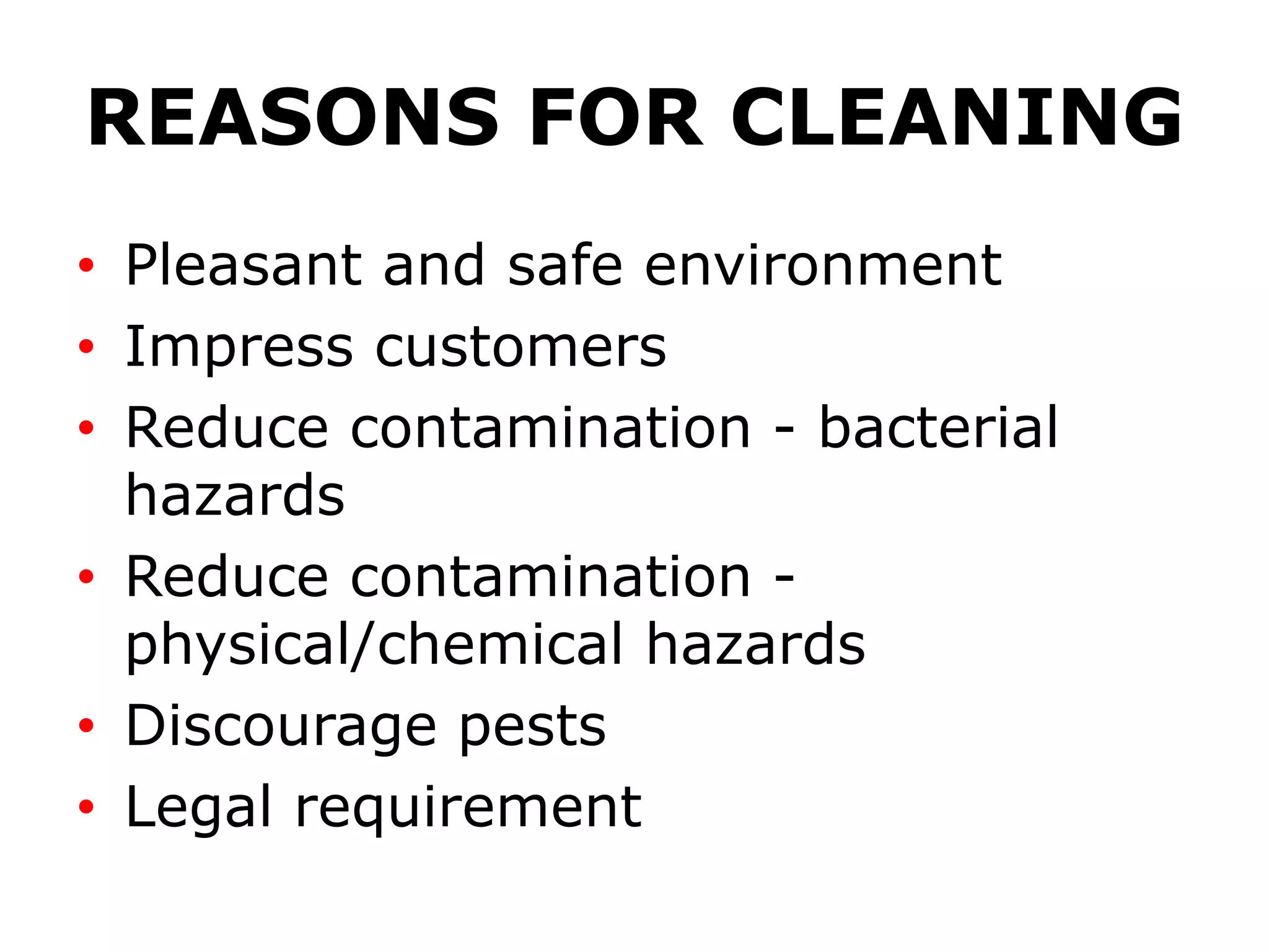 Cleaning and personal hygiene | PPTX
