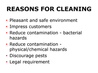 Cleaning and personal hygiene | PPTX