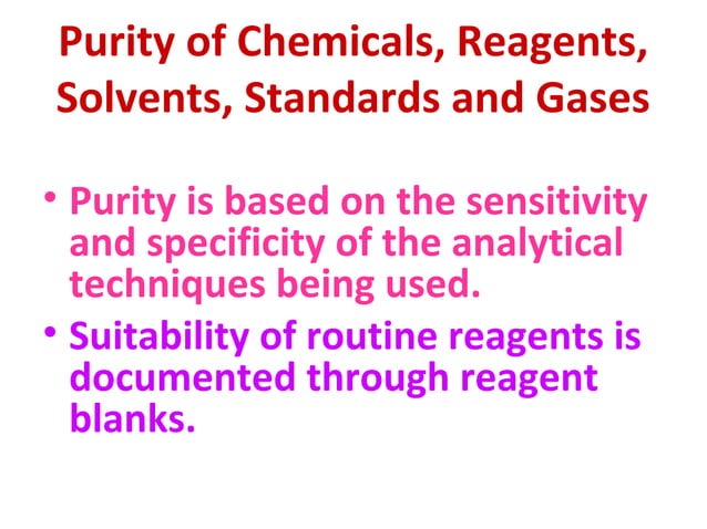 Cleaning and purity | PPT