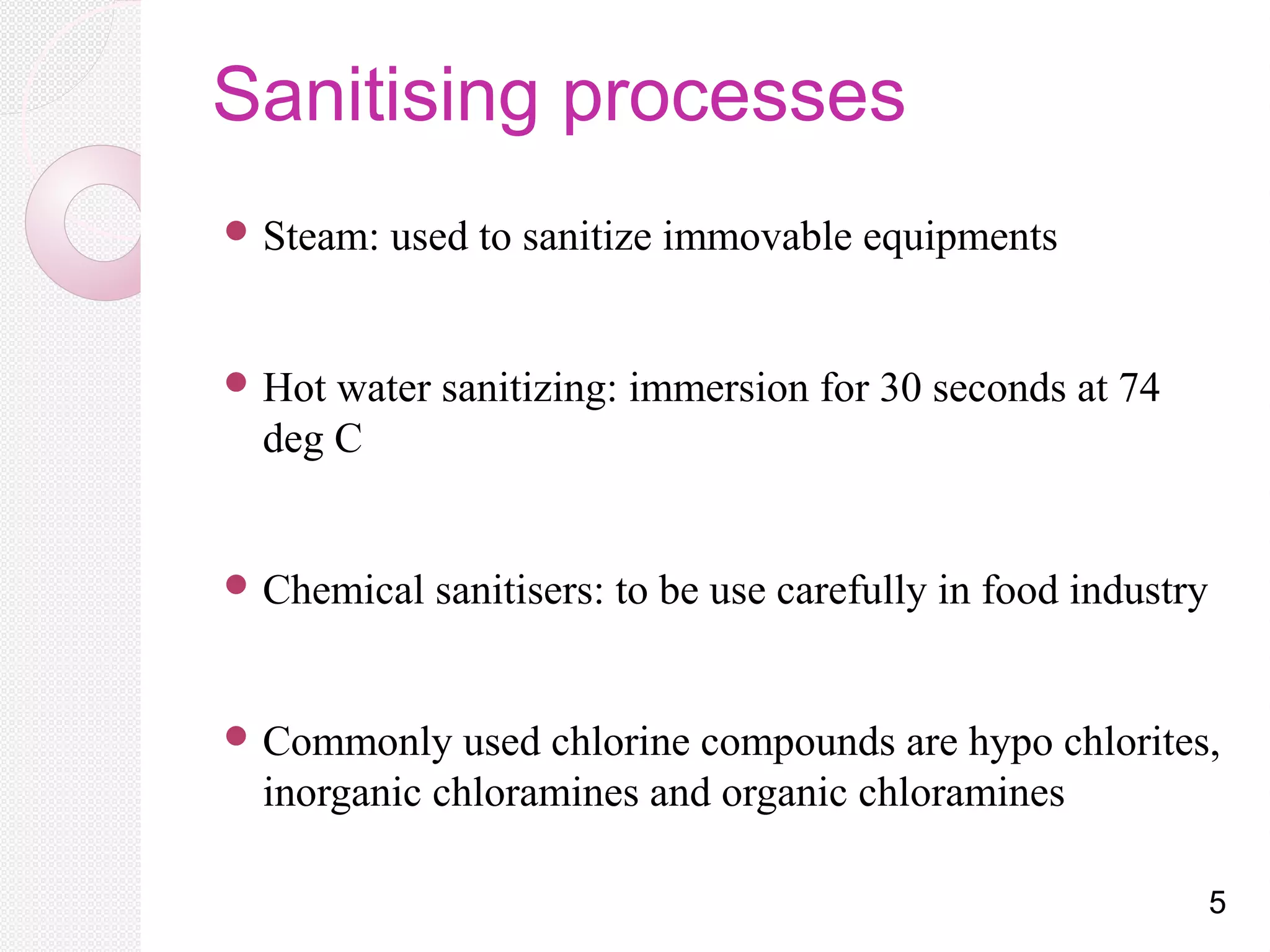 Cleaning and sanitation | PDF