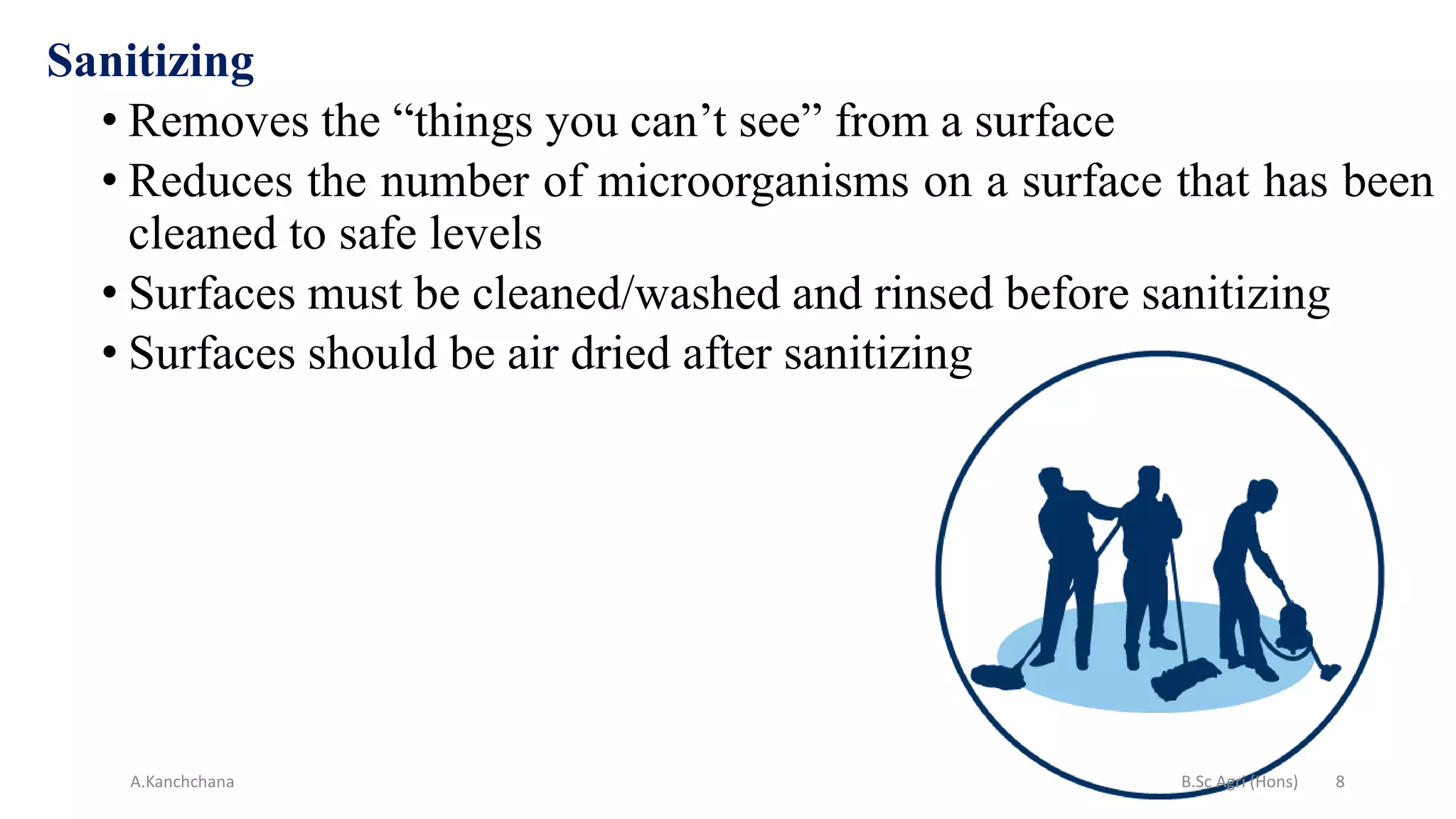 Cleaning and sanitation | PPTX