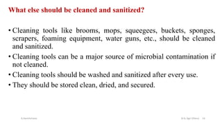 Cleaning and sanitation | PPTX