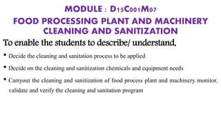 Cleaning and sanitation | PPTX