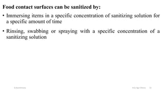 Cleaning and sanitation | PPTX