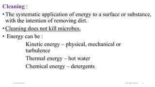 Cleaning and sanitation | PPTX