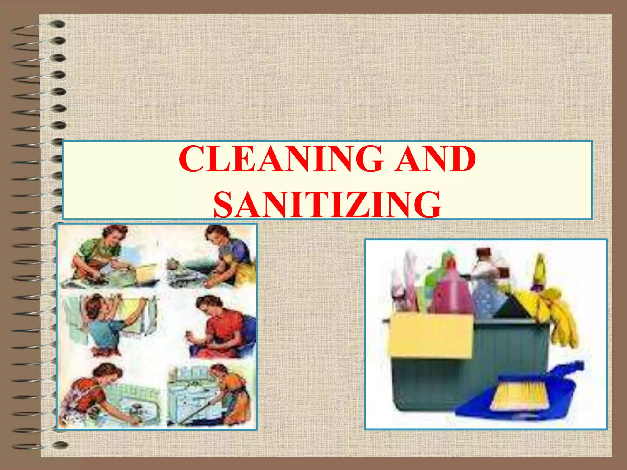 Cleaning and sanitizing | PPTX