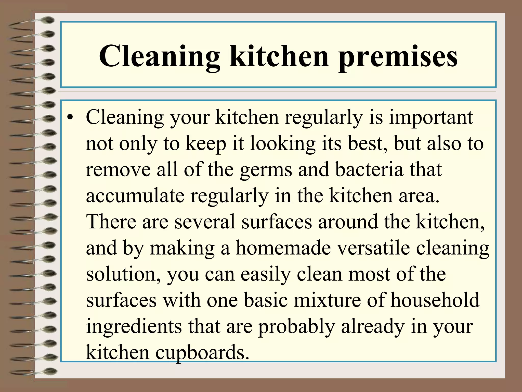 Cleaning and sanitizing | PPTX