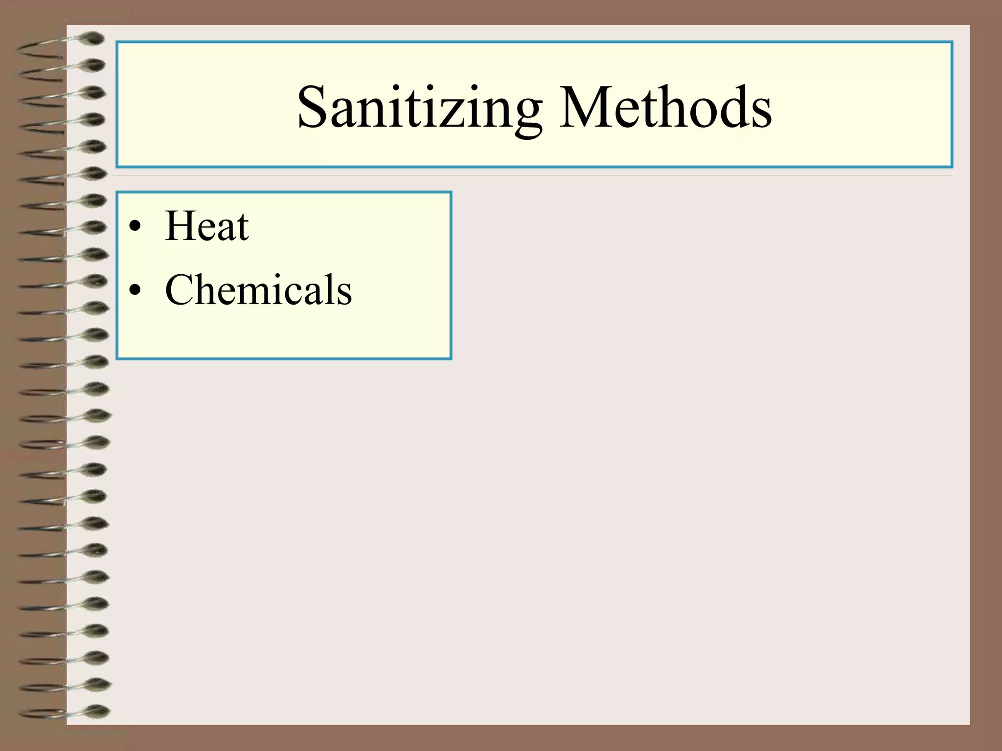 Cleaning and sanitizing | PPTX