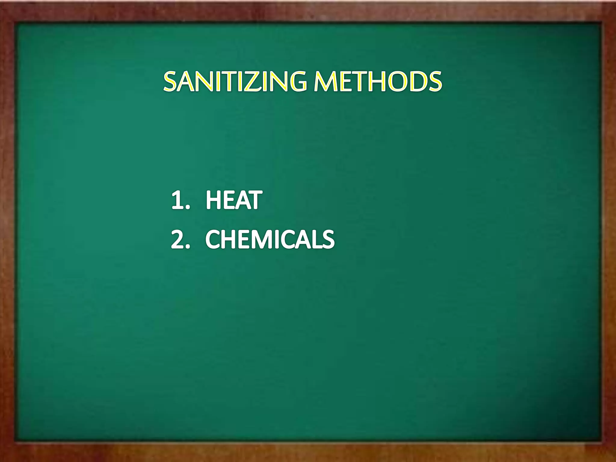 Cleaning and sanitizing | PPTX