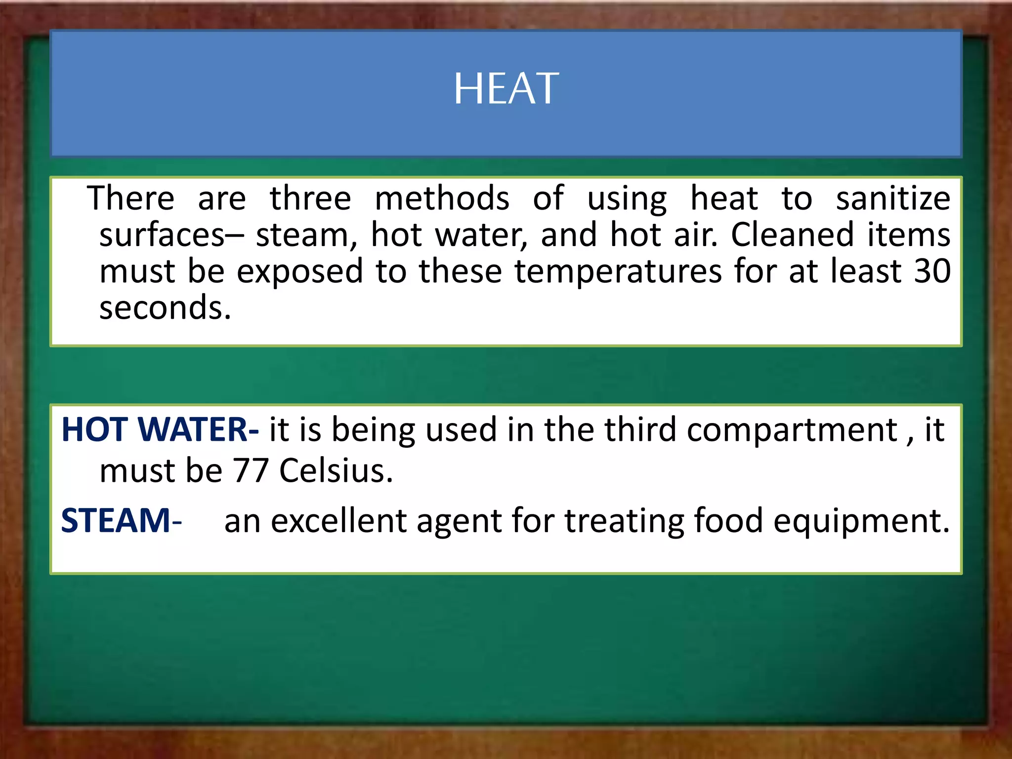 Cleaning and sanitizing | PPTX