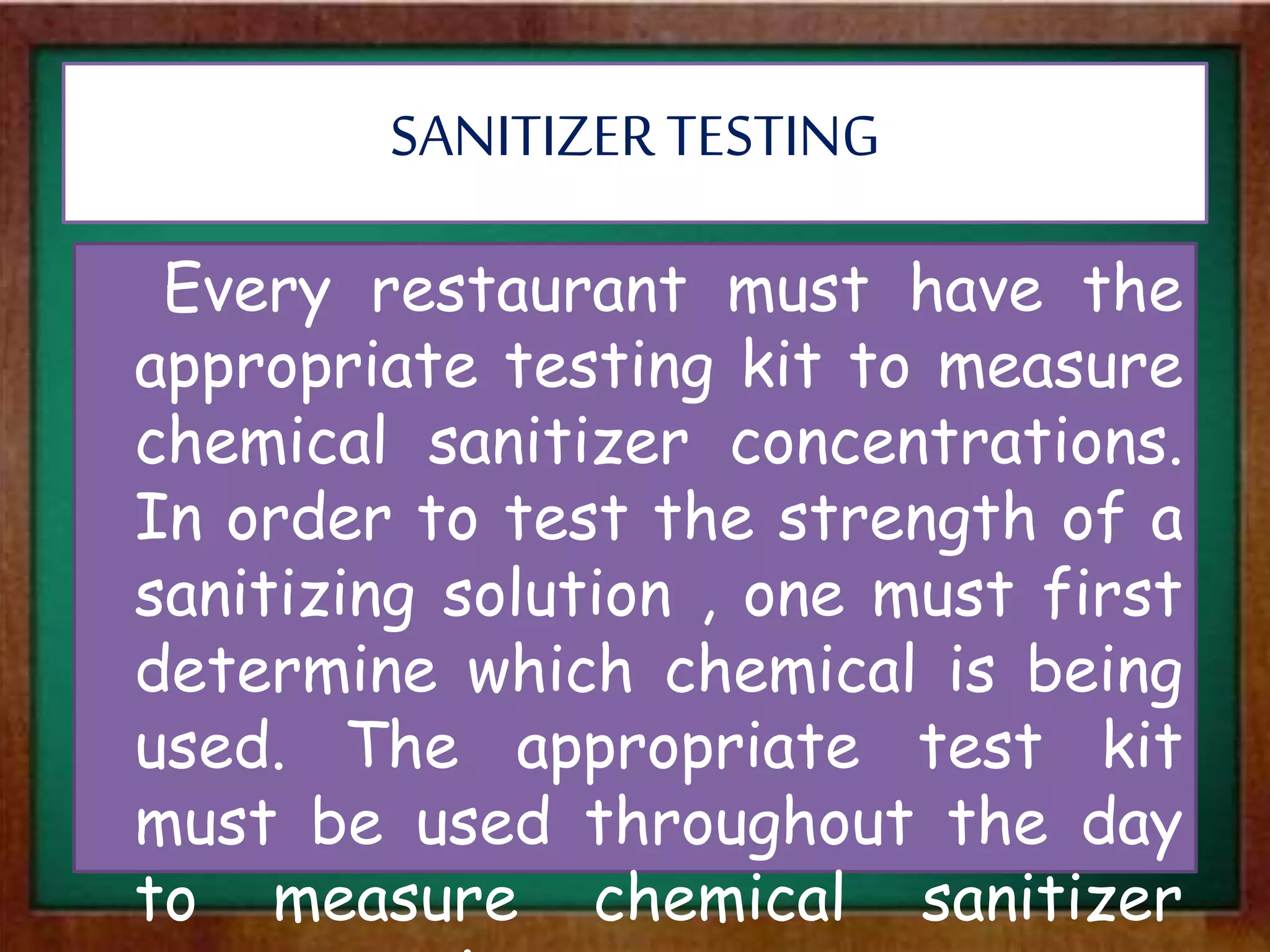 Cleaning and sanitizing | PPTX
