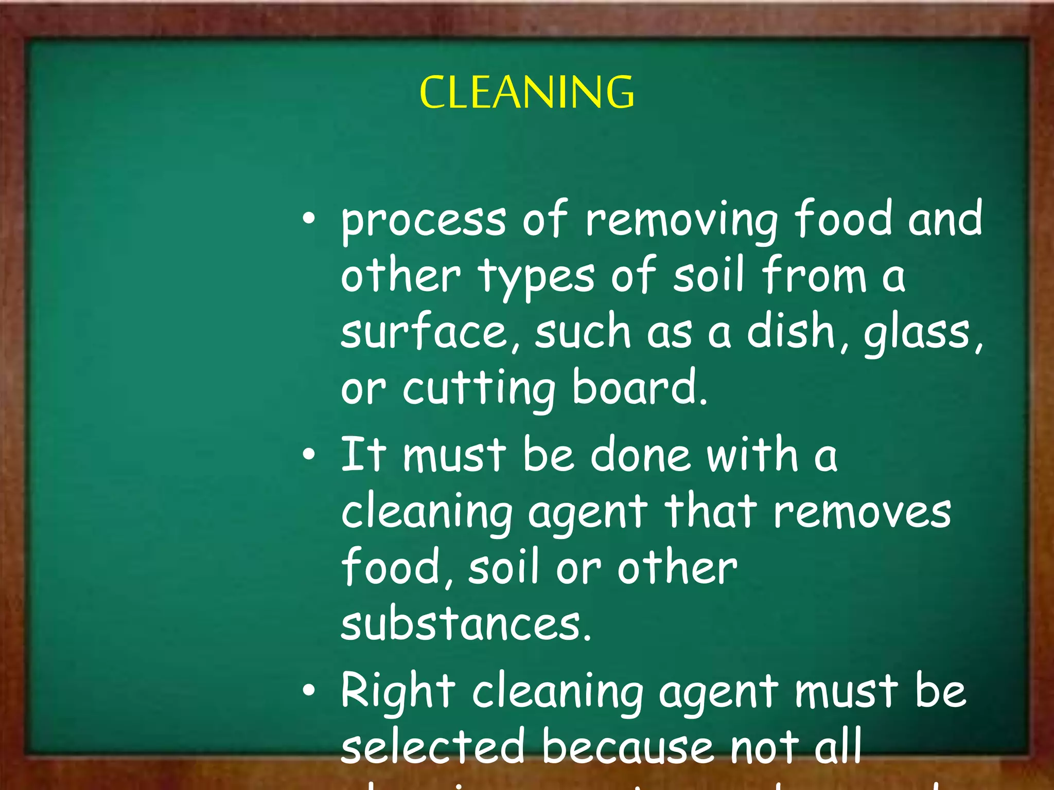 Cleaning and sanitizing | PPTX