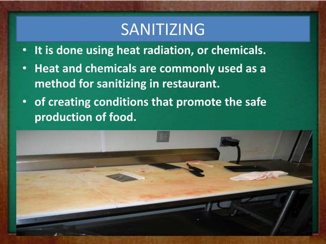 Cleaning and sanitizing | PPTX