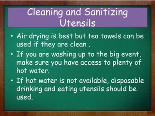 Cleaning and sanitizing | PPTX