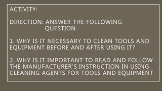 Cleaning and sanitizing kitchen tools steps.pptx