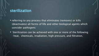 Cleaning and sterilization | PPTX