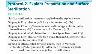 Cleaning and sterilization during tissue culture | PPTX