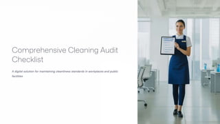 Cleaning Audit Checklist with eAuditor Audits & Inspections | PDF