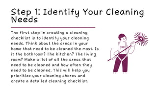 Cleaning Checklist: A Step-by-Step Guide for Efficient Routine | PPT