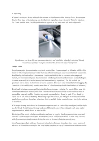 Cleaningcleanrooms | PDF