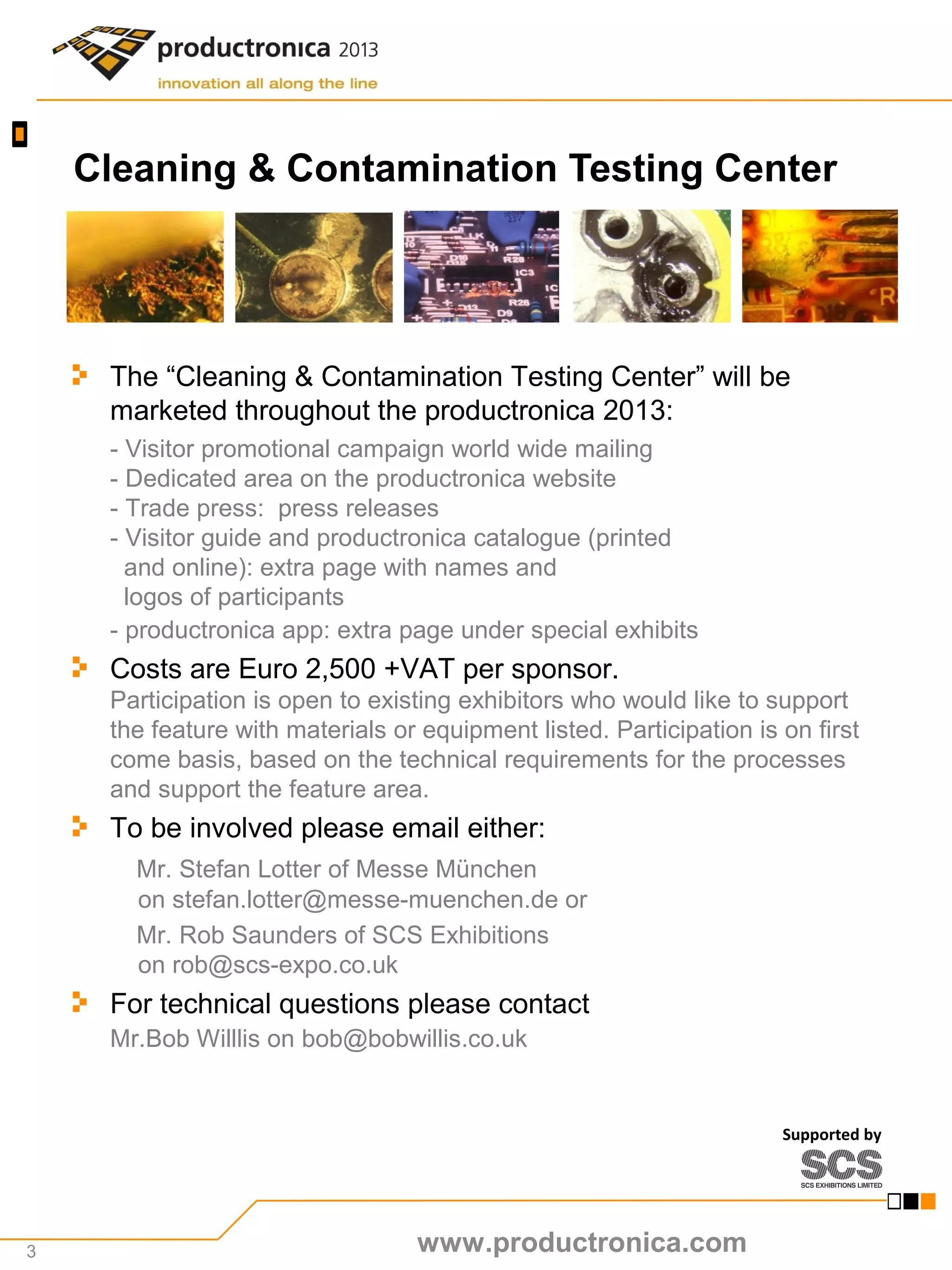 Cleaning & Contamination Testing Center Offer | PDF