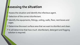 Cleaning & disinfection in poultry | PPTX