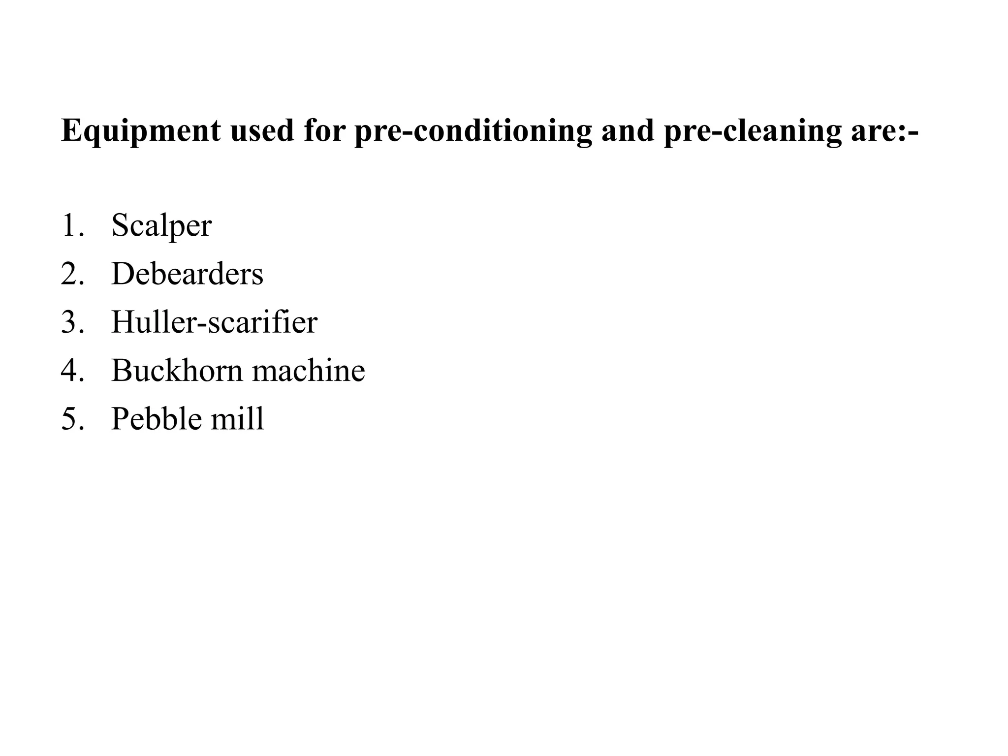 Cleaning grading & conveying | PPT
