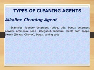 CLEANING INGREDIENTS ACTIVE AT HOME.pptx