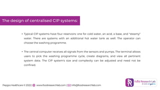 CIP in food industry | food research lab | PPTX