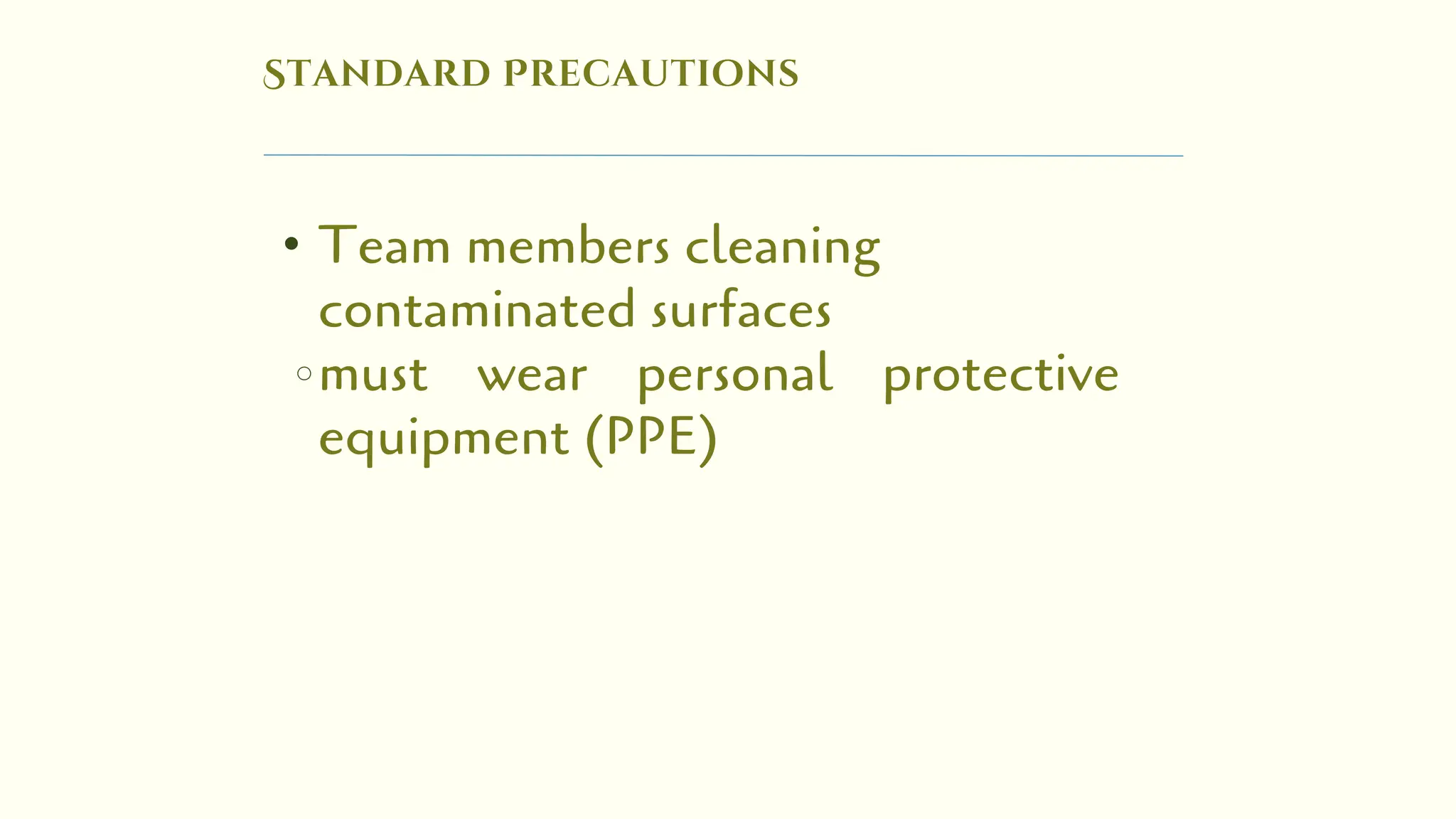 Cleaning in sterile areas.pdf explain why personal protective equipment ...