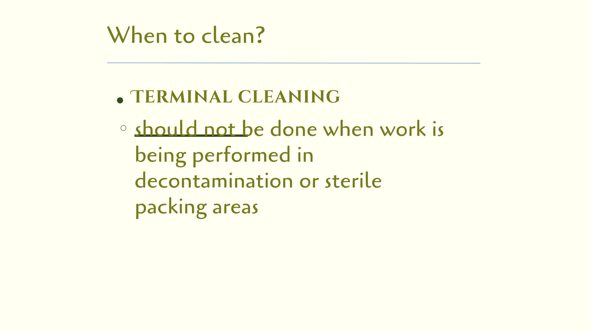 Cleaning in sterile areas.pdf explain why personal protective equipment ...