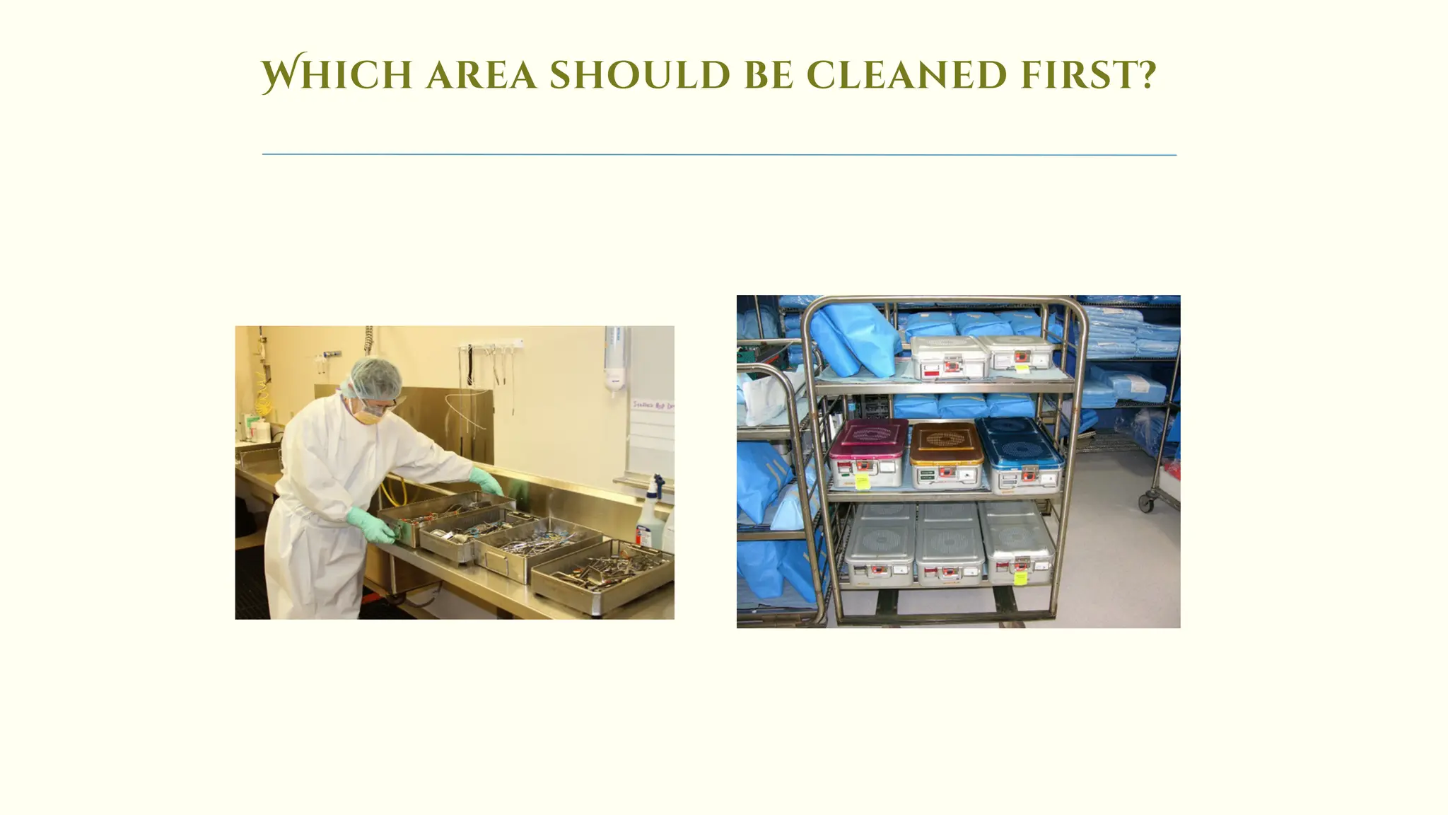 Cleaning in sterile areas.pdf explain why personal protective equipment ...