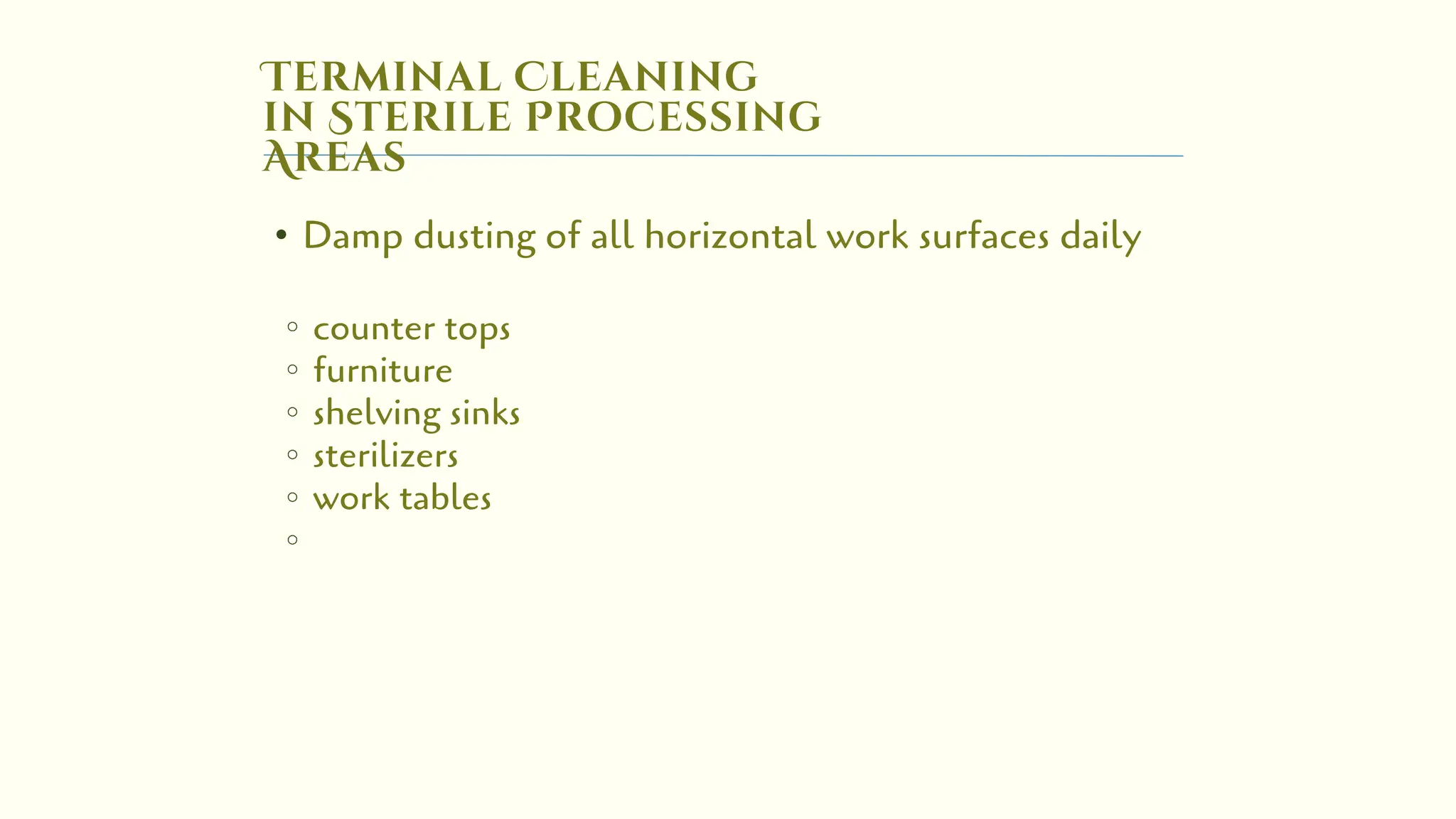 Cleaning in sterile areas.pdf explain why personal protective equipment ...