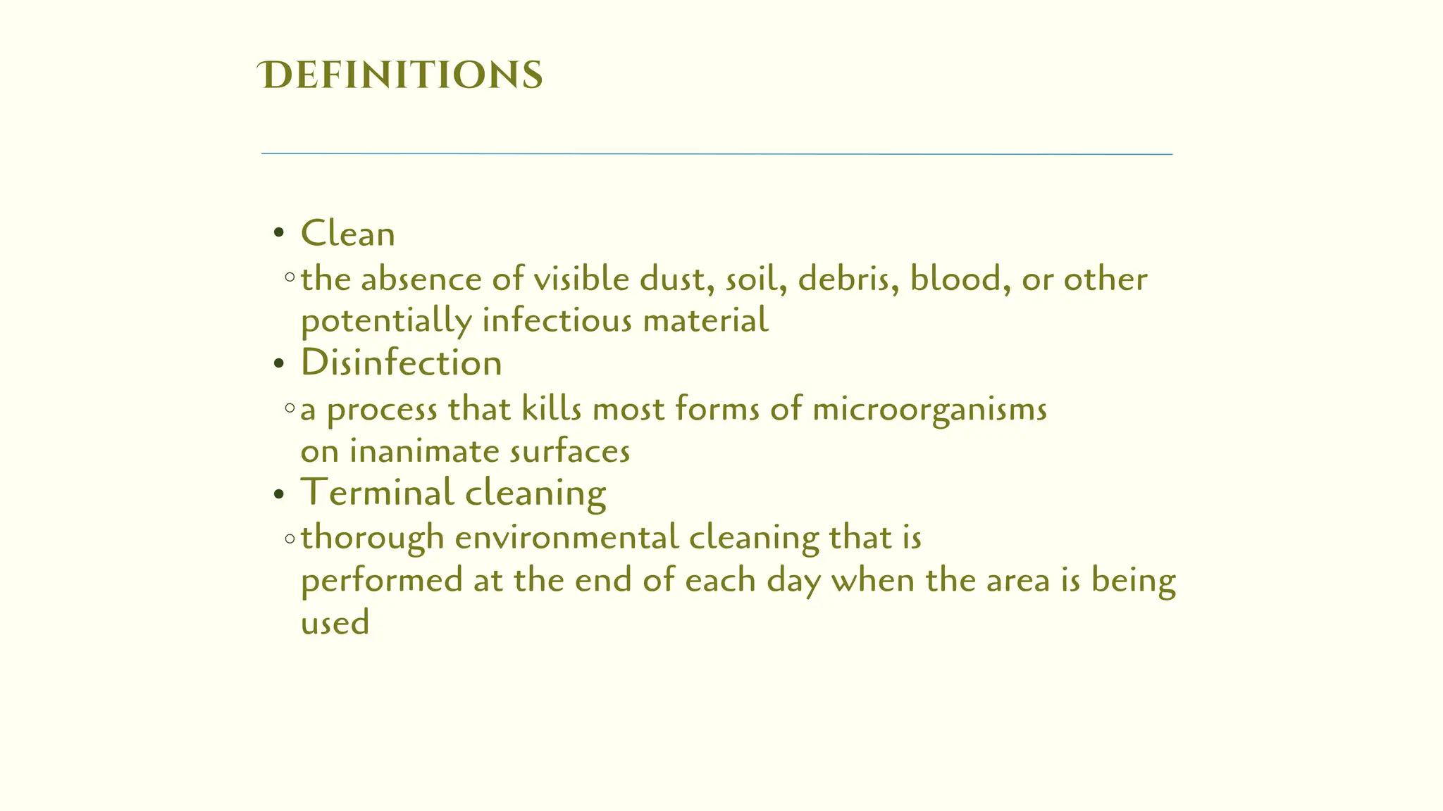 Cleaning in sterile areas.pdf explain why personal protective equipment ...