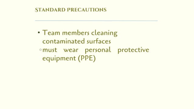 Cleaning in sterile areas.pdf explain why personal protective equipment ...
