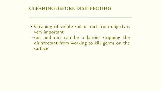 Cleaning in sterile areas.pdf explain why personal protective equipment ...