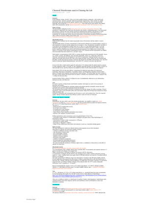 Cleaning The Lab | PDF