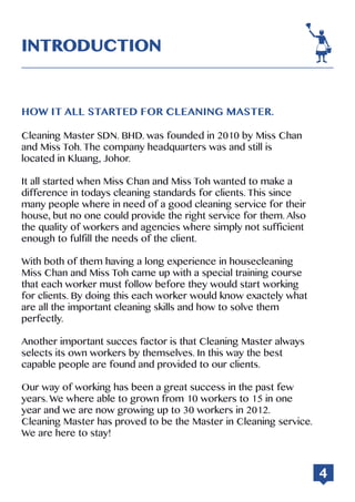 Cleaning Master Profile | PDF